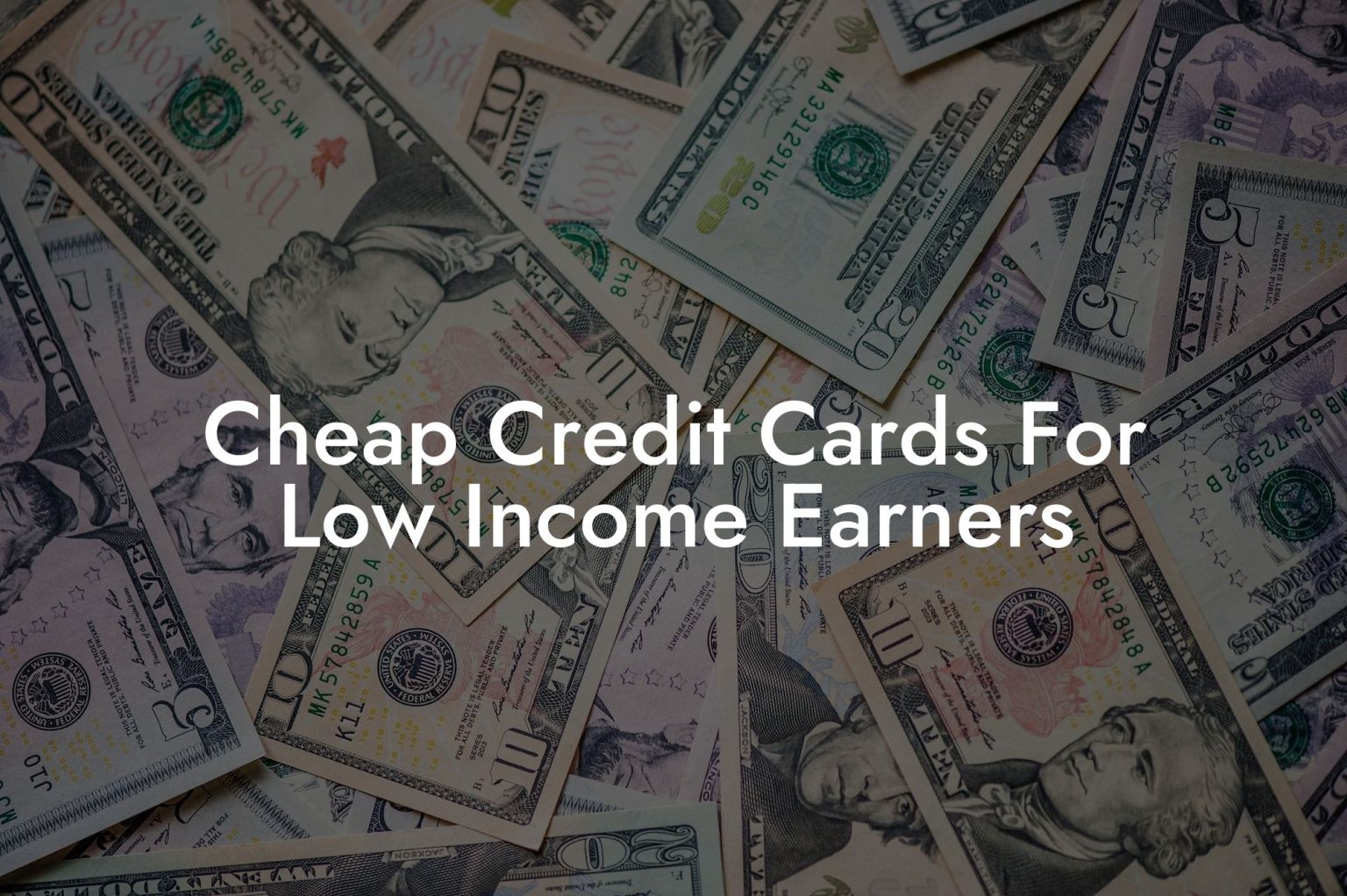 Cheap Credit Cards For Low Income Earners - Flik Eco