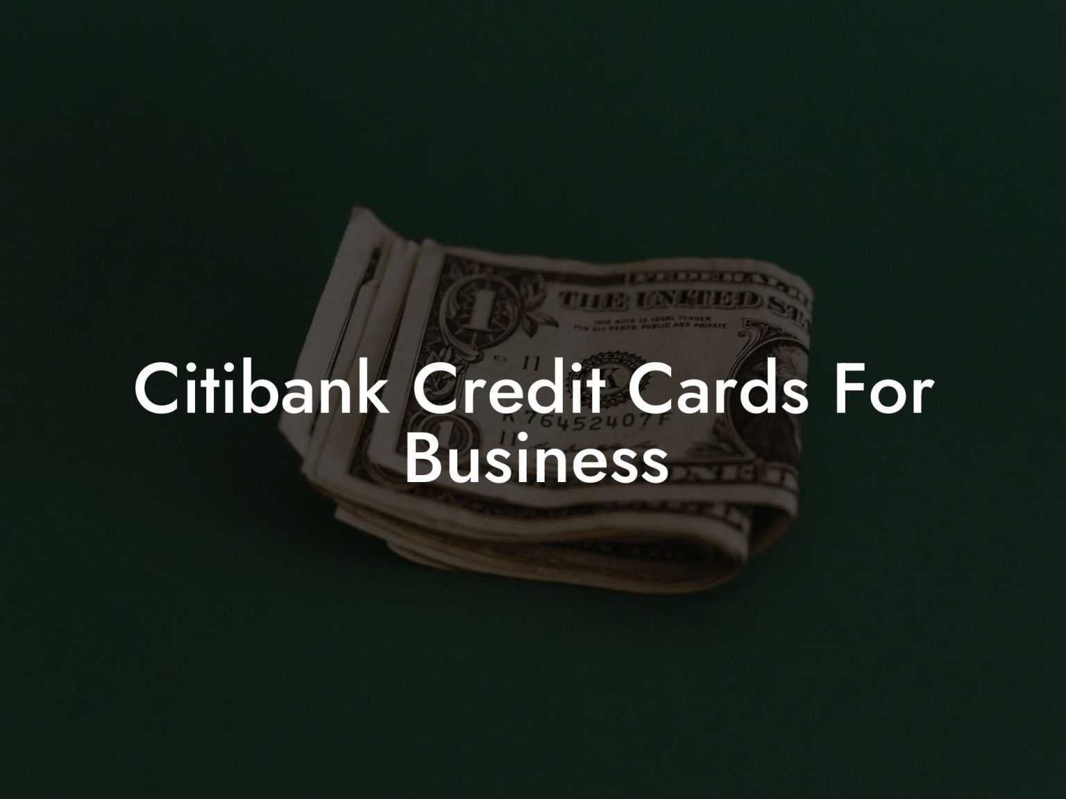 Citibank Credit Cards For Business - Flik Eco