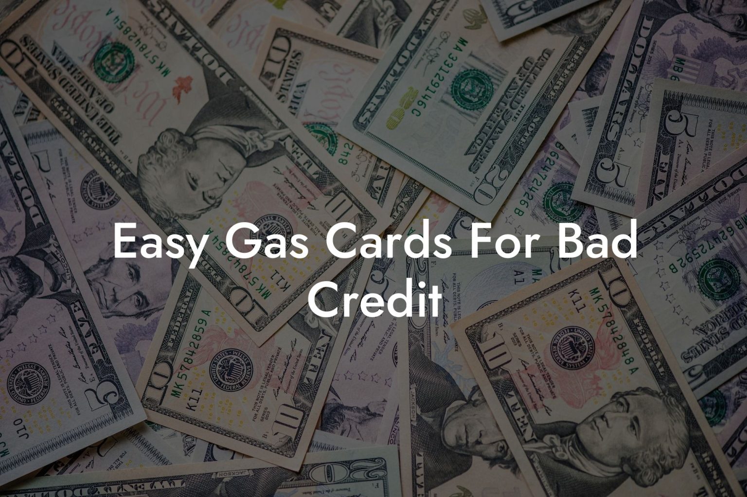 Easy Gas Cards For Bad Credit - Flik Eco
