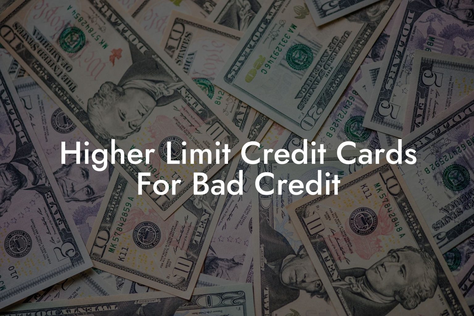 Higher Limit Credit Cards For Bad Credit - Flik Eco