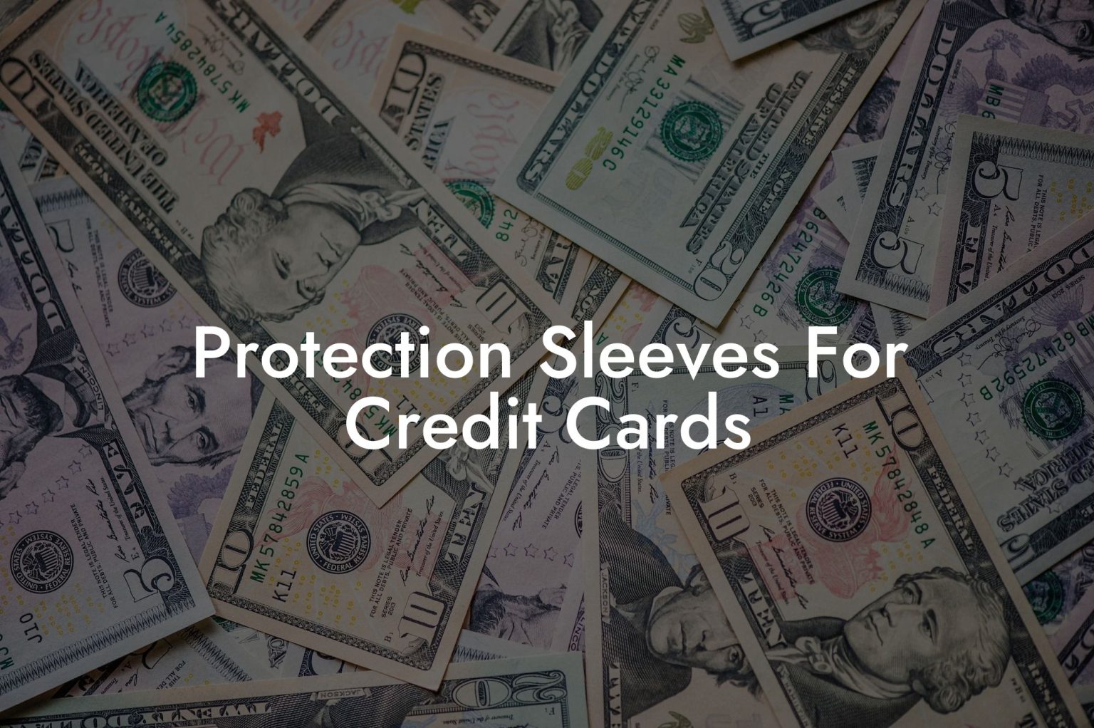 Protection Sleeves For Credit Cards - Flik Eco