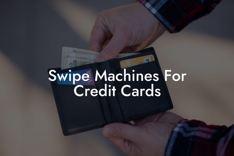 Swipe Machines For Credit Cards - Flik Eco